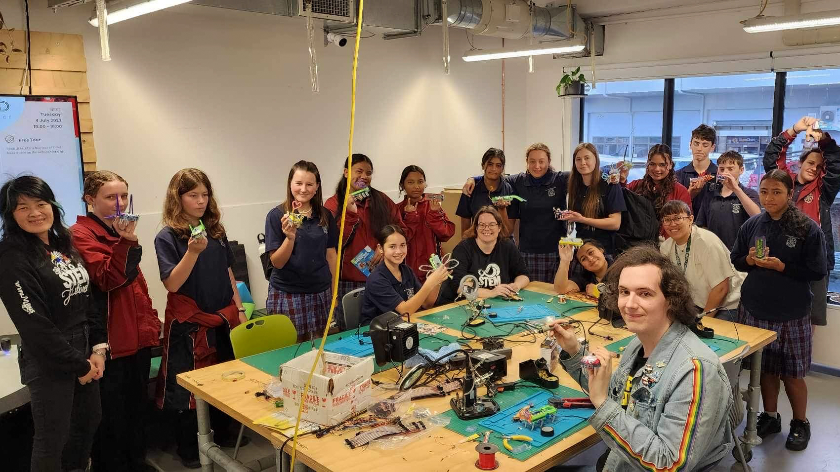 Tech Bug workshop with Te Puke High School – Tinkd Makerspace
